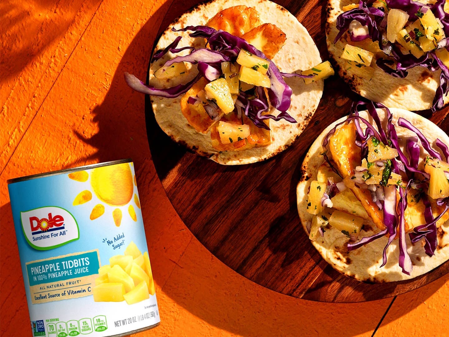 Pineapple Grilling Cheese Tacos - Tropical Taco Recipe - Dole® Sunshine
