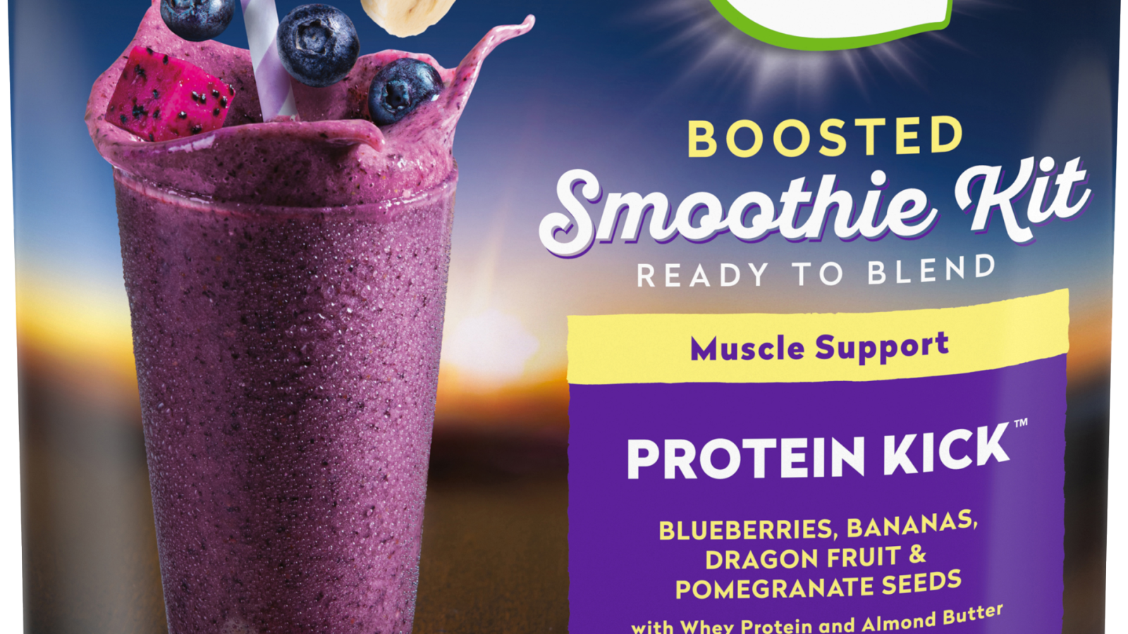 Dole® Boosted Blends® Protein: Blueberry Banana Smoothie Mix - Dole ...