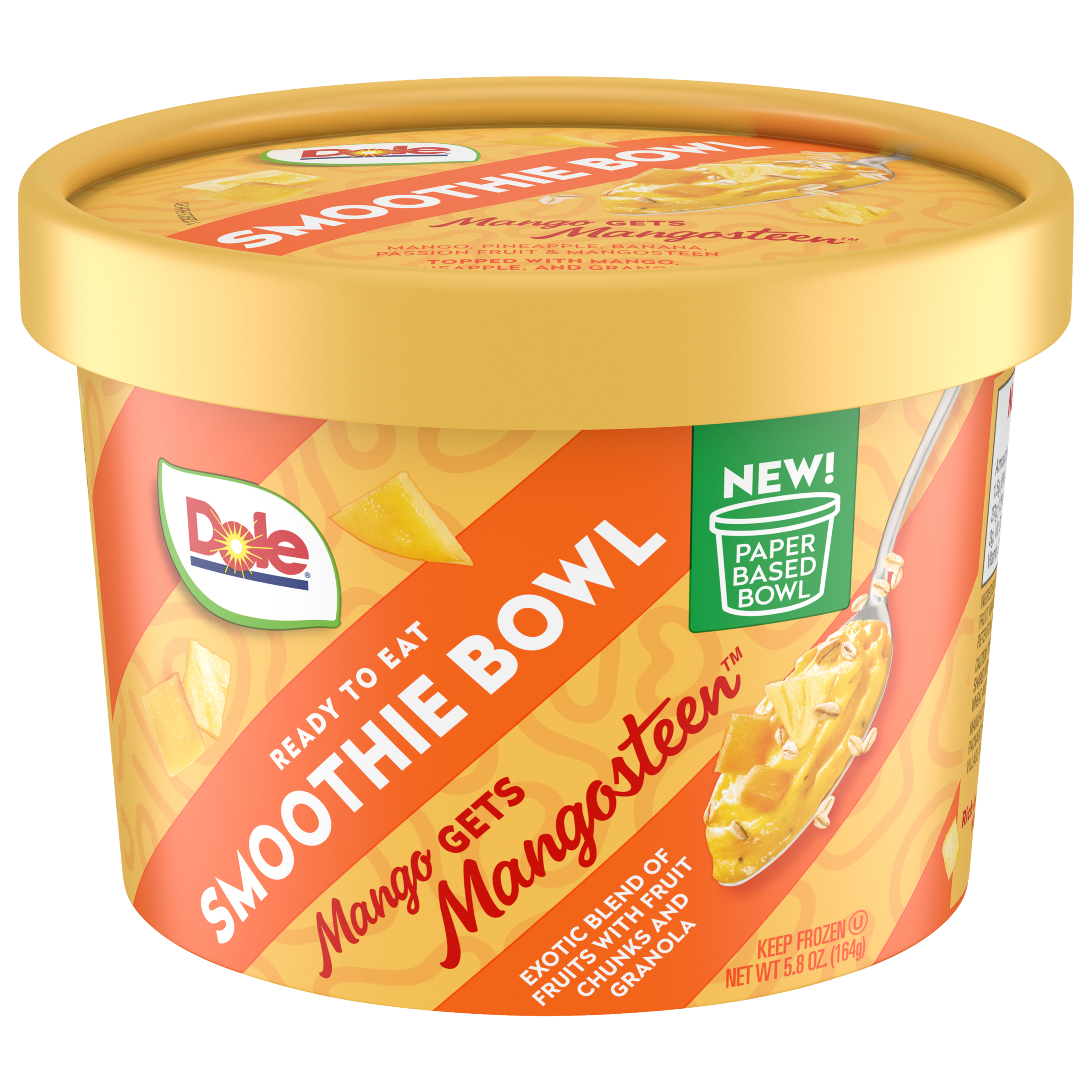 Dole® Mango Gets Mangosteen Premade Frozen Smoothie Bowl - Dole® Sunshine