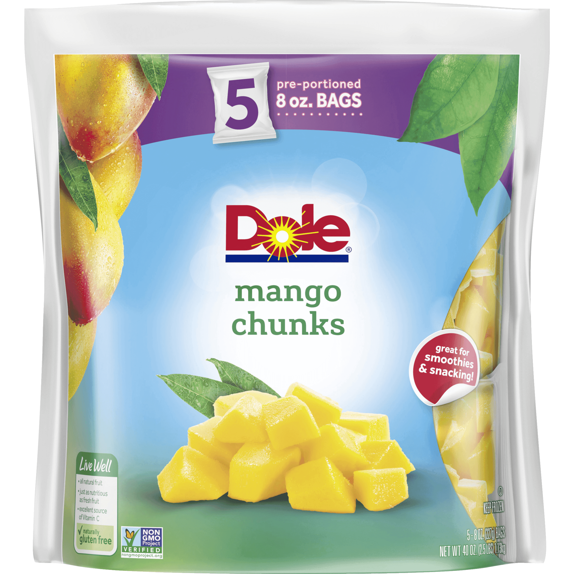 Dole® Frozen Mango Chunks, 40 oz: For Salsa, Drinks, & More - Dole ...